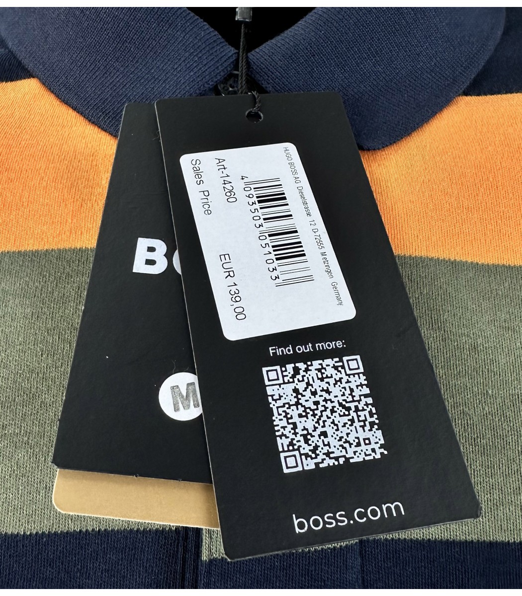 Купить - Оранжевая футболка поло Hugo Boss 14-260-14-260 - в интернет ...