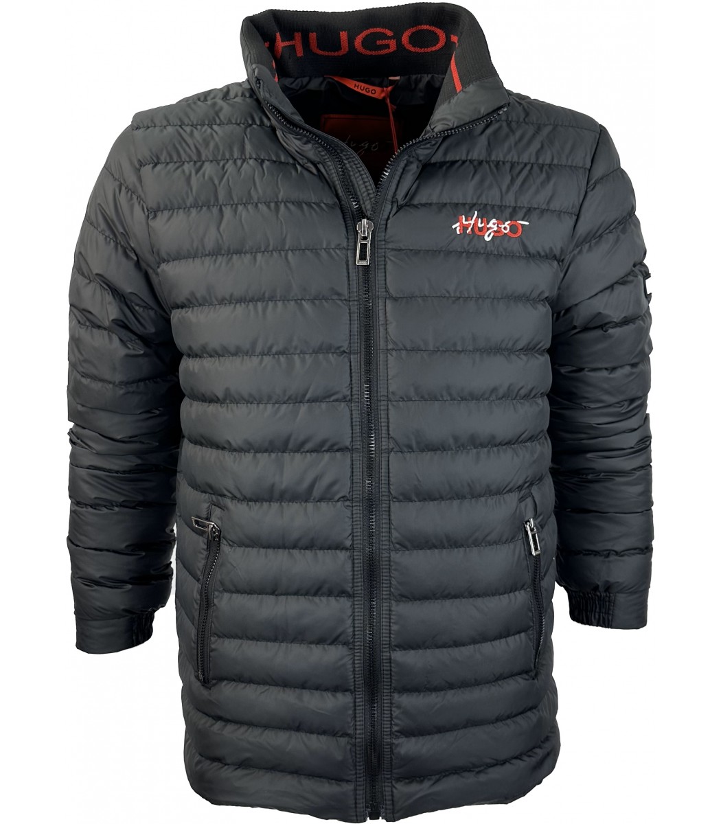 Купить - Черный пуховик Hugo 080-1-080-1 - в интернет магазине Polo-Man.ru