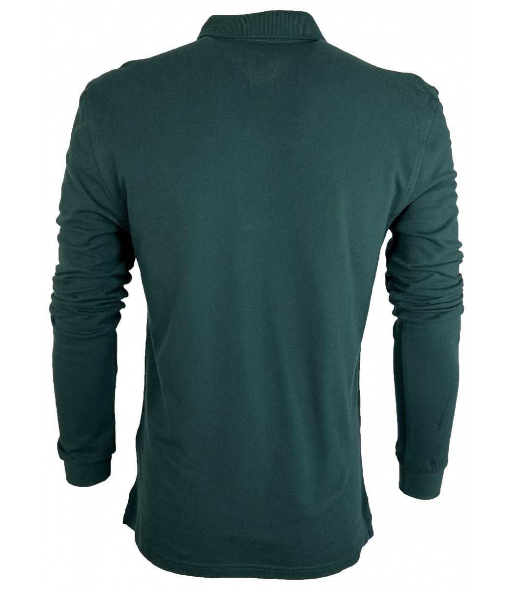 Купить - Темно-зеленое поло с длинным рукавом Lacoste L777-7-L777-7 - в ...