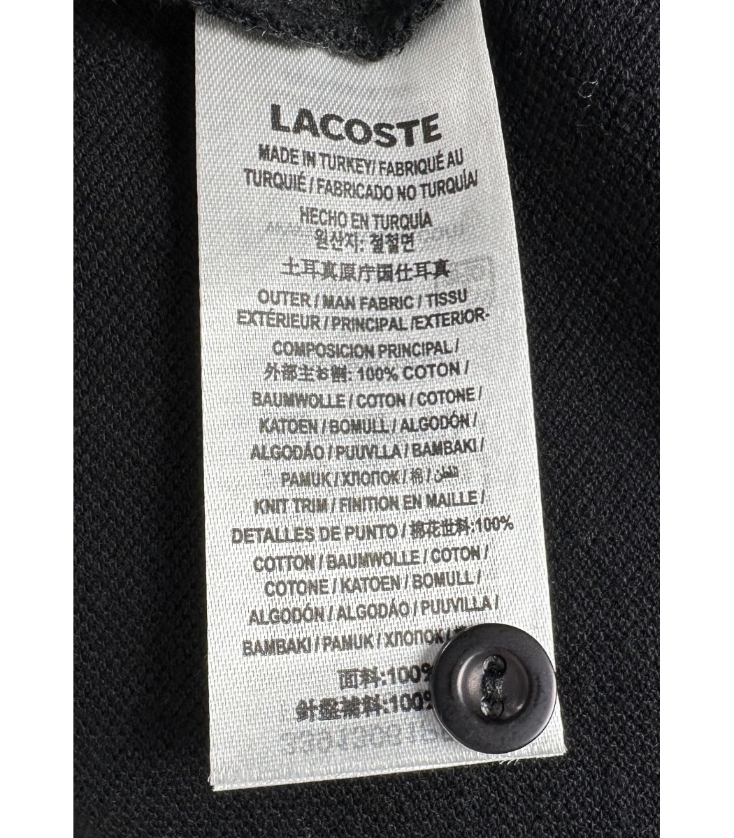Купить - Черное поло с длинным рукавом Lacoste L777-1-L777-1 - в ...