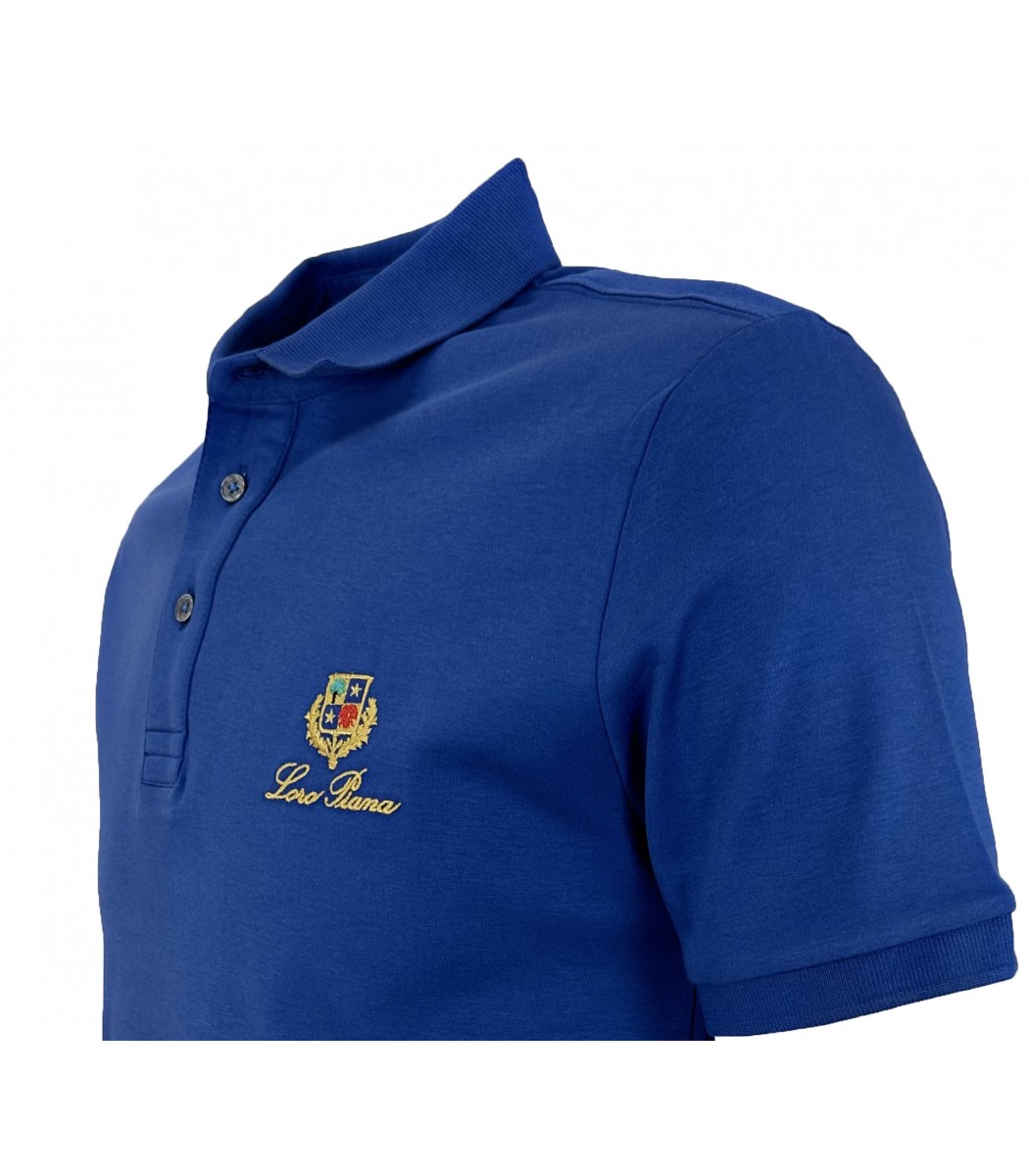 Купить - Синяя футболка поло Loro Piana 15-283-4-15-283-4 - в интернет ...