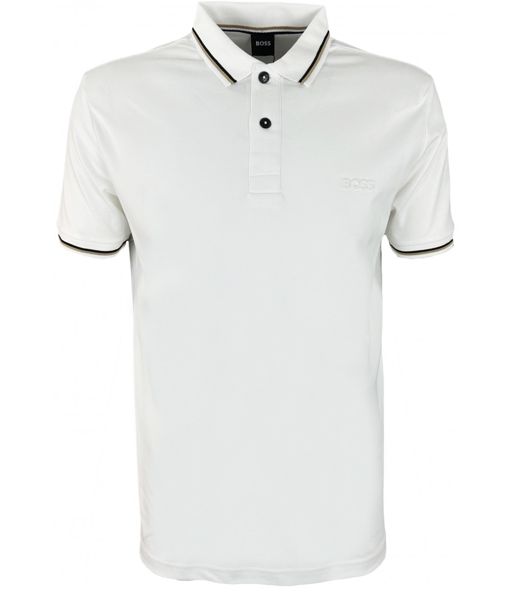 Купить - Белая футболка поло Hugo Boss 15-502-3-15-502-3 - в интернет ...